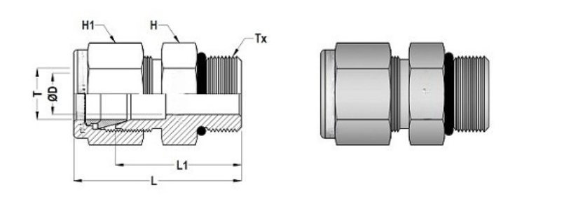 Male Connector - UF - RADILOK